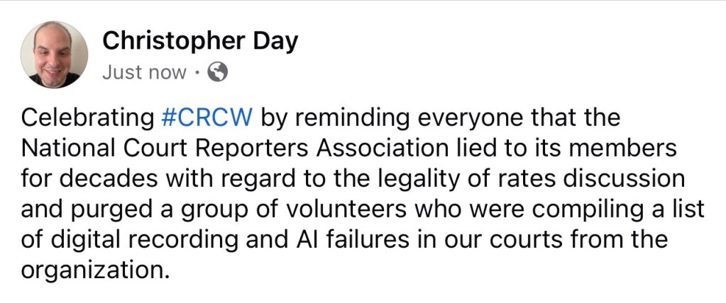 Bulletin: Court Reporting & Captioning Week 2026 – Stenonymous